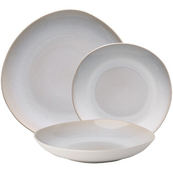 Сервиз обеденный Lunasol North Organic на 4 персоны, 12 предметов, керамика, бежевый (LU-492530)