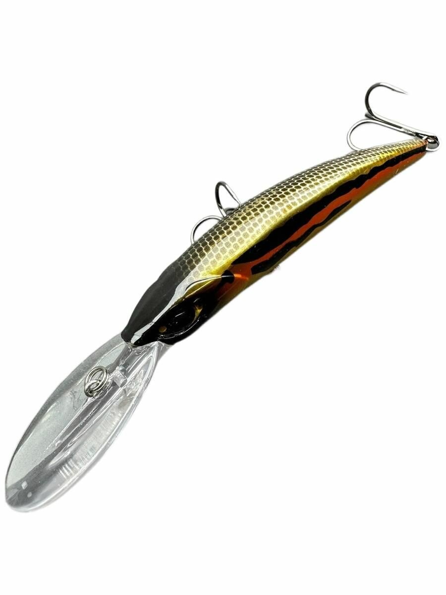 Воблер для троллинга 110 Crystal minnow Deep diver(F) Япония на щуку, сома, судака