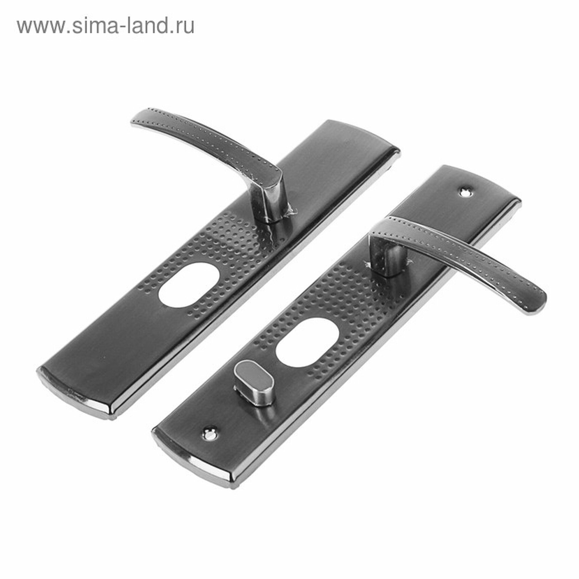 Ручка Тундра R1L, для китайской двери, металл, серебристая, левая