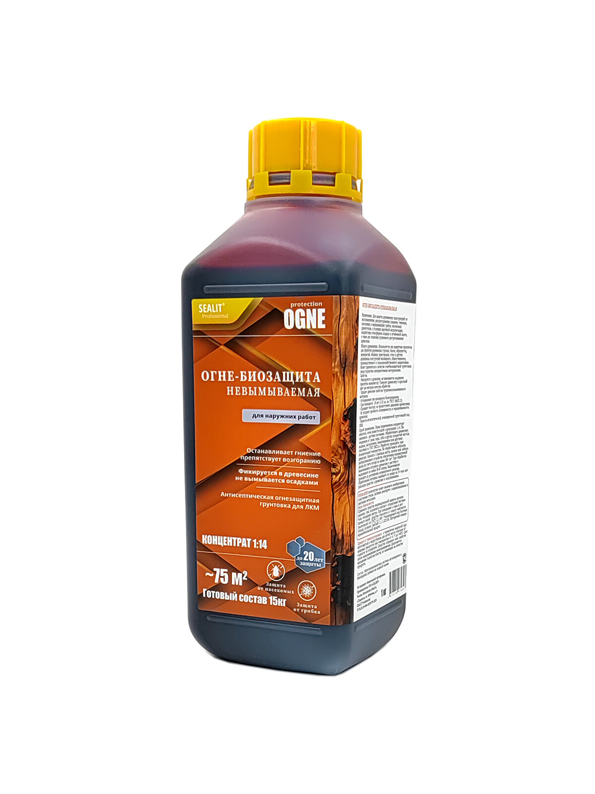Sealit Огне-биозащитная пропитка OGNE жидкий концентрат 1:14 1 кг