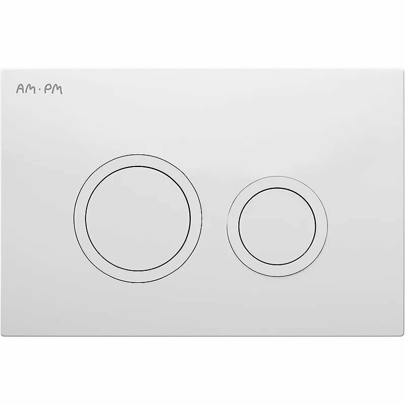 Кнопка смыва для унитаза AM.PM ErgoFit L I110101 белая, глянцевая, кнопка для инсталляции, двойной смыв