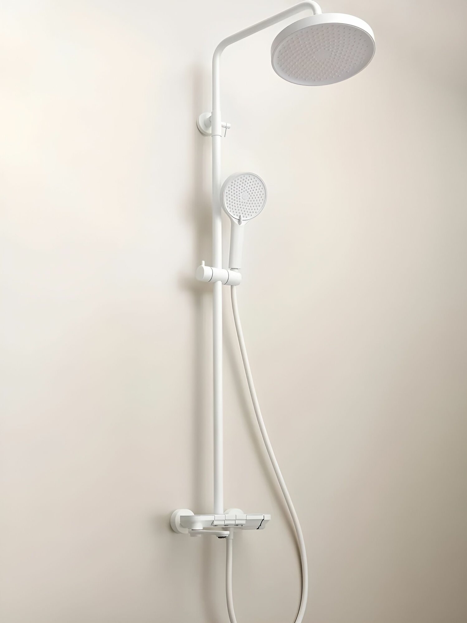 Душевая система с тропическим душем, лейкой, изливом B25713-8 BELZ, белый