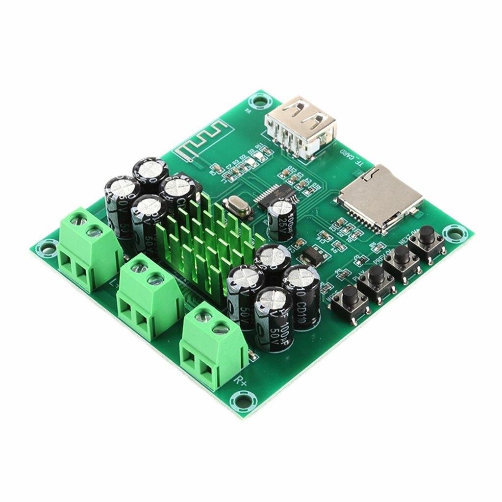 DC12-24V 50Wx2 Digital StereoTPA3116D2 TrebleBass Регулировка пресетов Модуль платы предусилителя