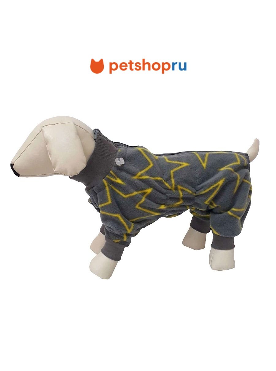 OSSO Комбинезон для собак из флиса на молнии р.37 (кобель) принт