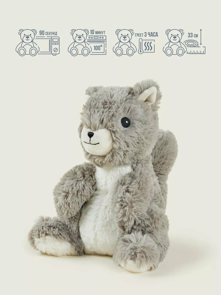 Грелка с растительным наполнителем Warmies Белка 800г, мягкая игрушка для сна