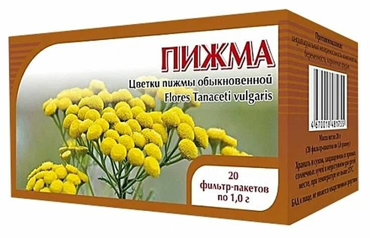 Травяной сбор Хорст пижма измельченная, цветки, 20 пакетиков