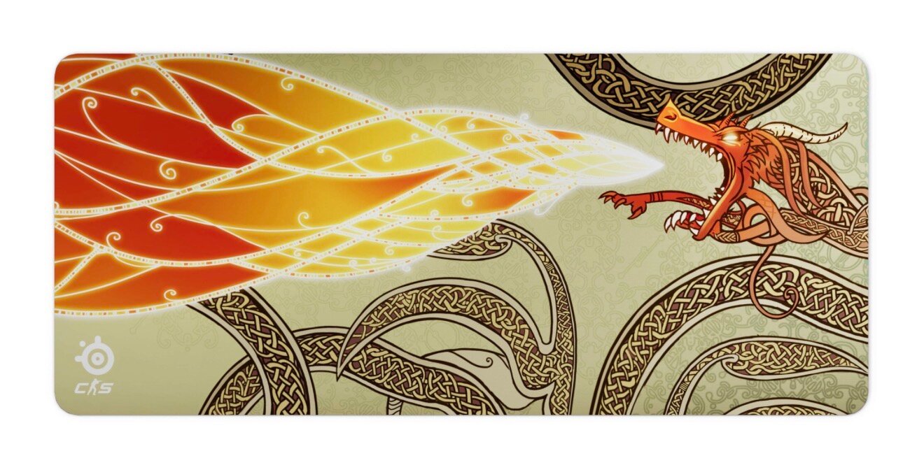 Коврик для мыши STEELSERIES QcK XXL CS2 Dragon Lore Edition