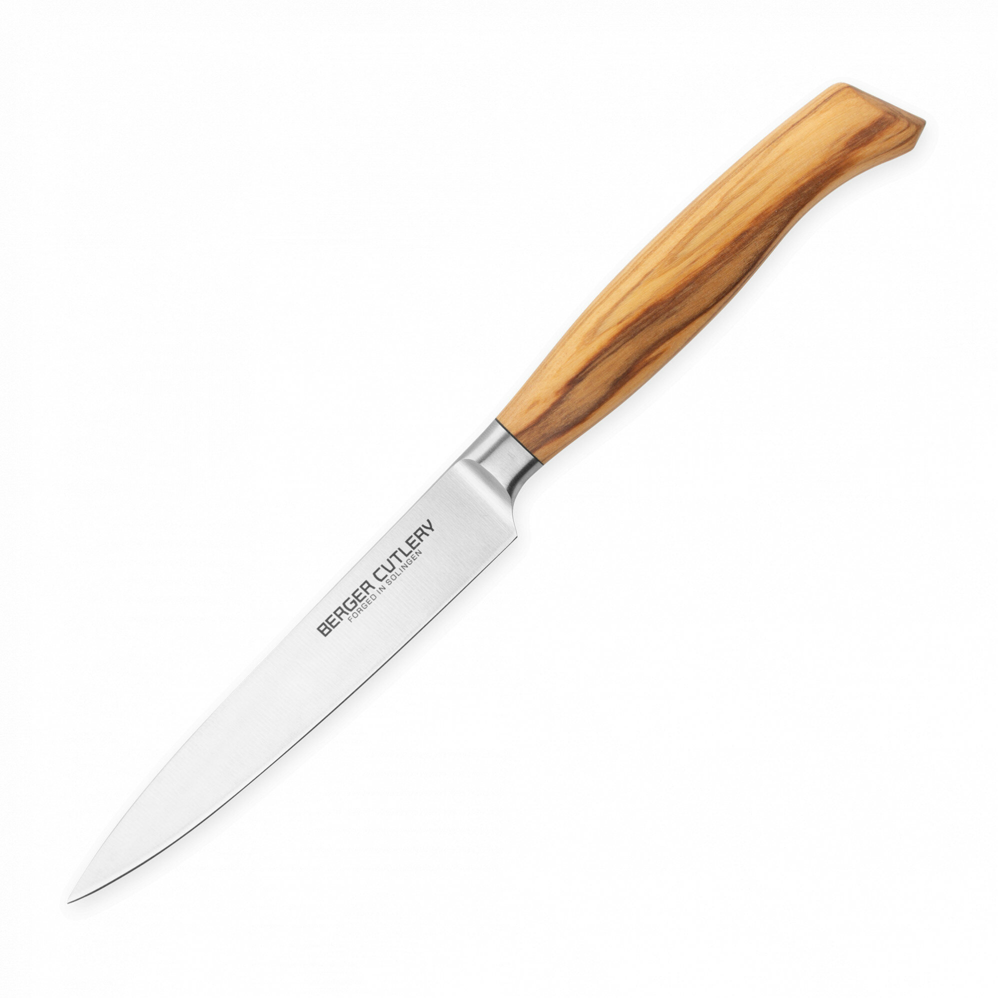 Шеф-нож Berger Cutlery Ergo Line Olive BC101312, сталь, 12см, деревянная рукоять