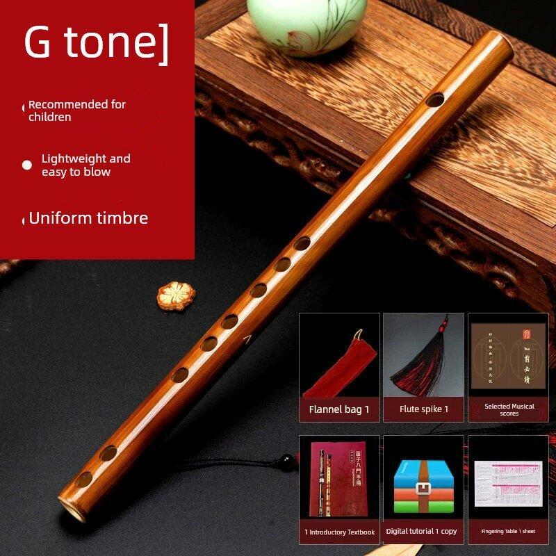 Мини-флейта без отверстий для мембраны, горизонтальная флейта для студентов, бамбуковая флейта для начинающих,