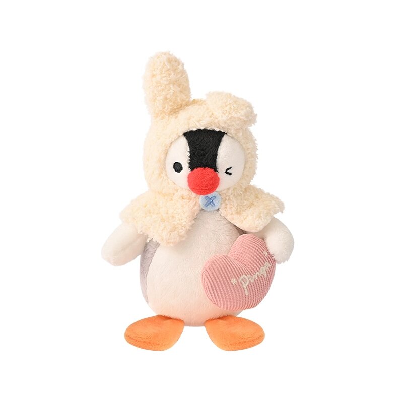 Оригинальная плюшевая игрушка-подвеска Shanmo Pingu Penguin Home Wake-Up Coffee, милый плюшевый кукольный брелок для