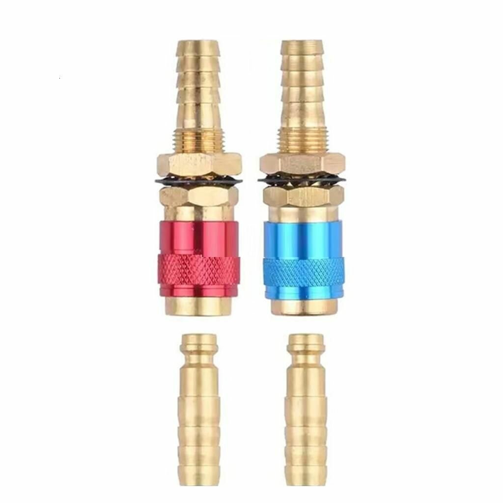 Сварочные горелки, Латунные переходники M6/M8/M10, быстроразъемные соединители для газа и воды