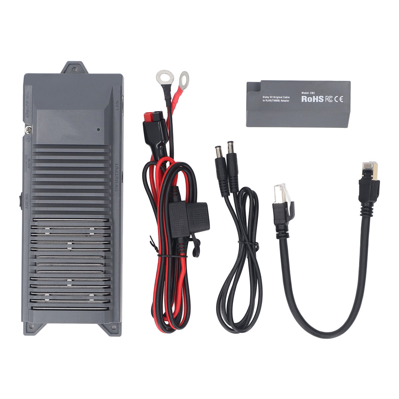 Комплект преобразователя постоянного тока для Dishy GEN 2 со спутниковым повышающим преобразователем постоянного тока 10-30 В постоянного тока в POE DC48V 150 Вт Anderson POE RRJ45 LAN 12 В Интерфейс маршрутизатора