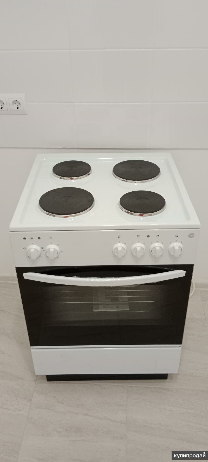 Электроплита ЗВИ 417 W электрическая плита белая габариты ширина 60 глубина 60 высота 85 см