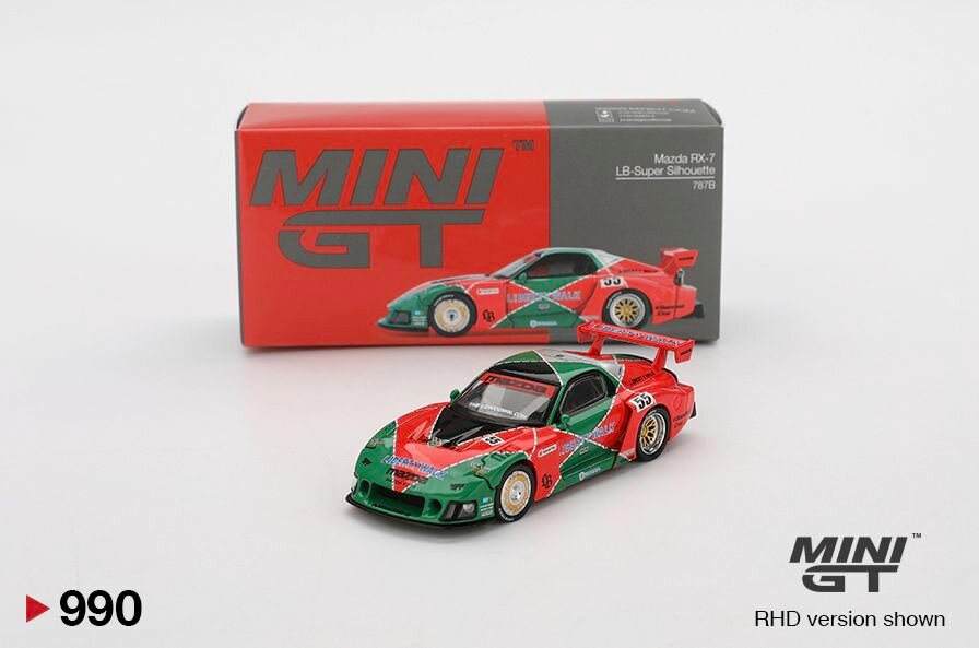Коллекционная машинка MINI GT 1:64 Mazda RX-7 LB-Super Silhouette 787B