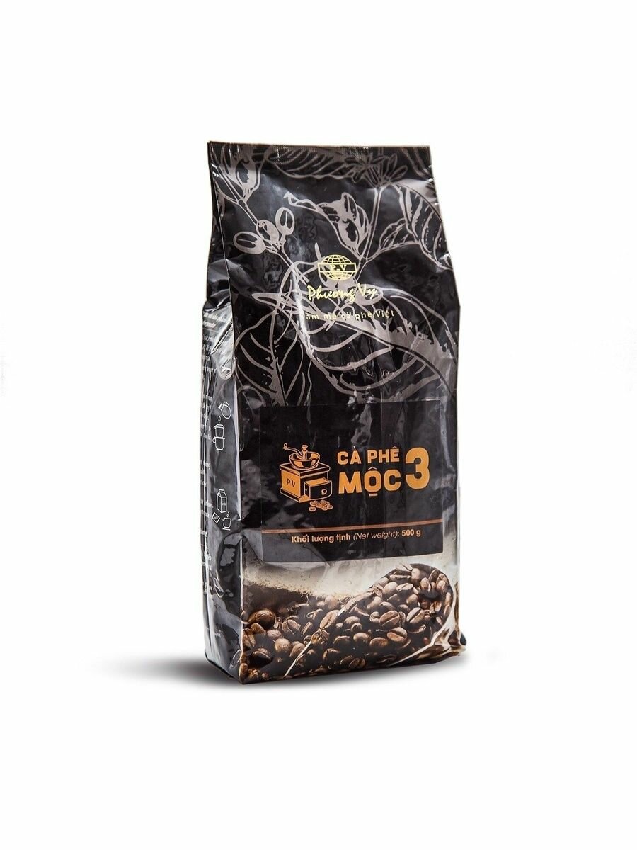 Кофе в зернах MOC 3 (СA PHE MOC №3) 500 г смесь робусты - Phuong Vy, Vietnam