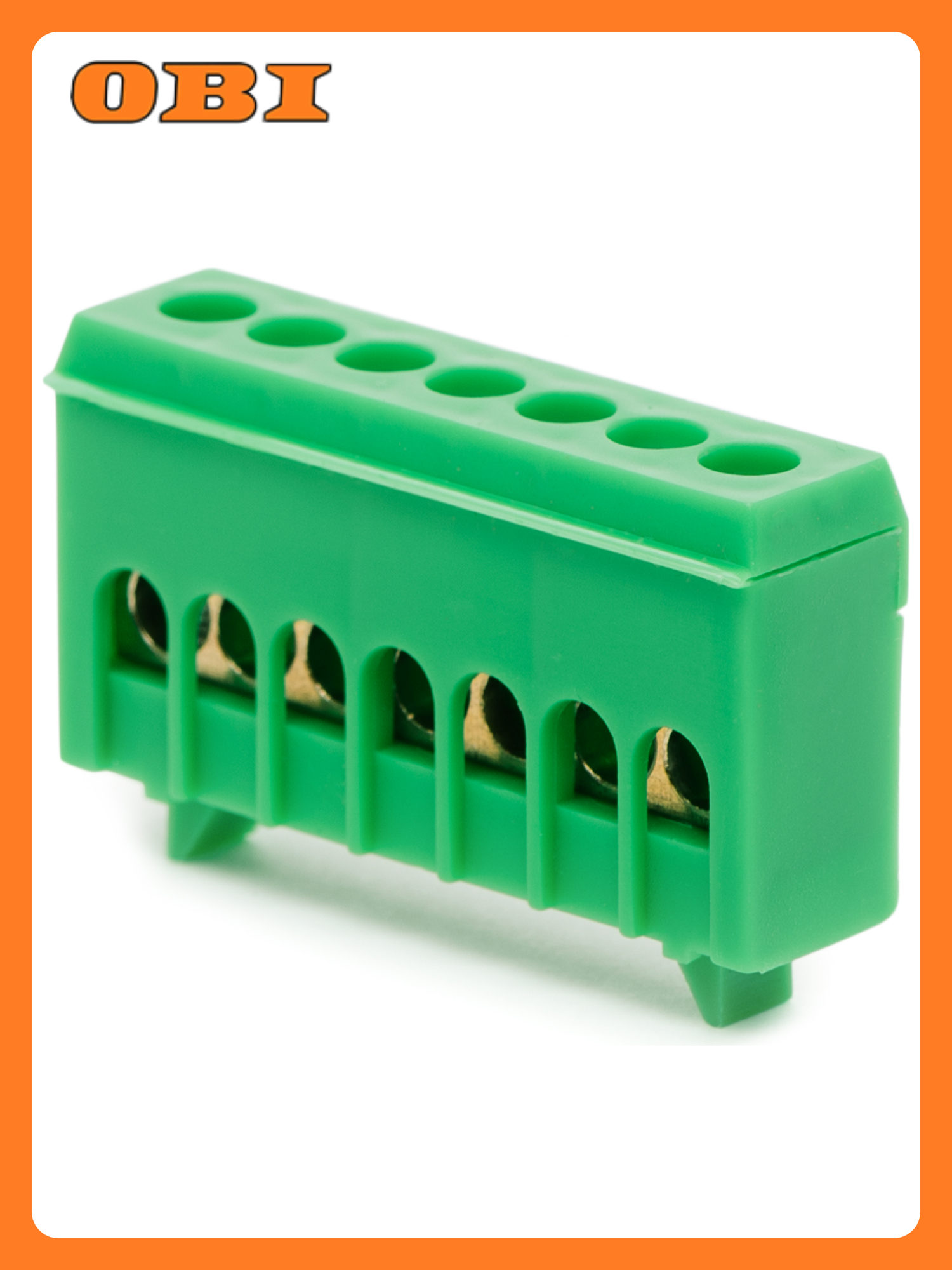 Шина нулевая PE земля REXANT на корпусных изоляторах 6ГР 6X9