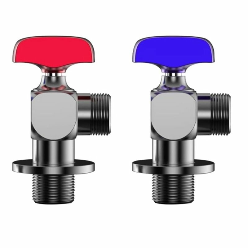 Специальный шаровой кран для газового водонагревателя с треугольным переключателем клапанов на 4 точки-пистолет серый красный синий