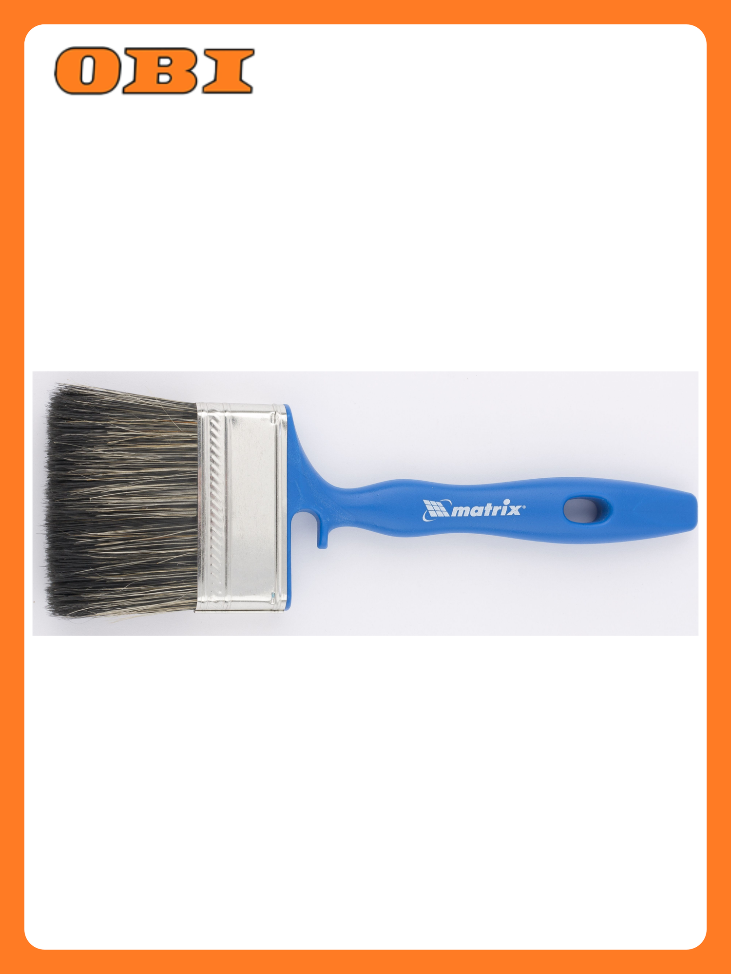 Кисть флейцевая для водных красок Matrix смешанная щетина 75х17 мм