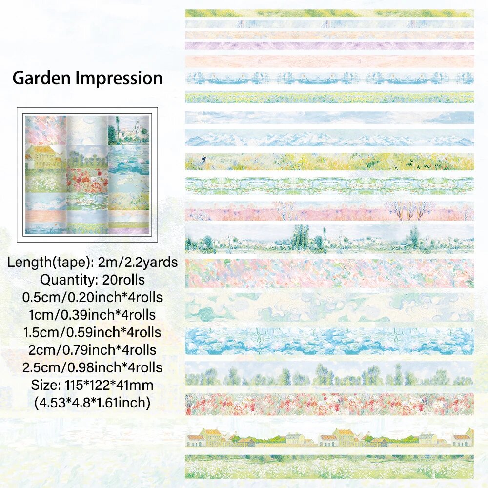 Набор лент Garden Impression, 20 рулонов