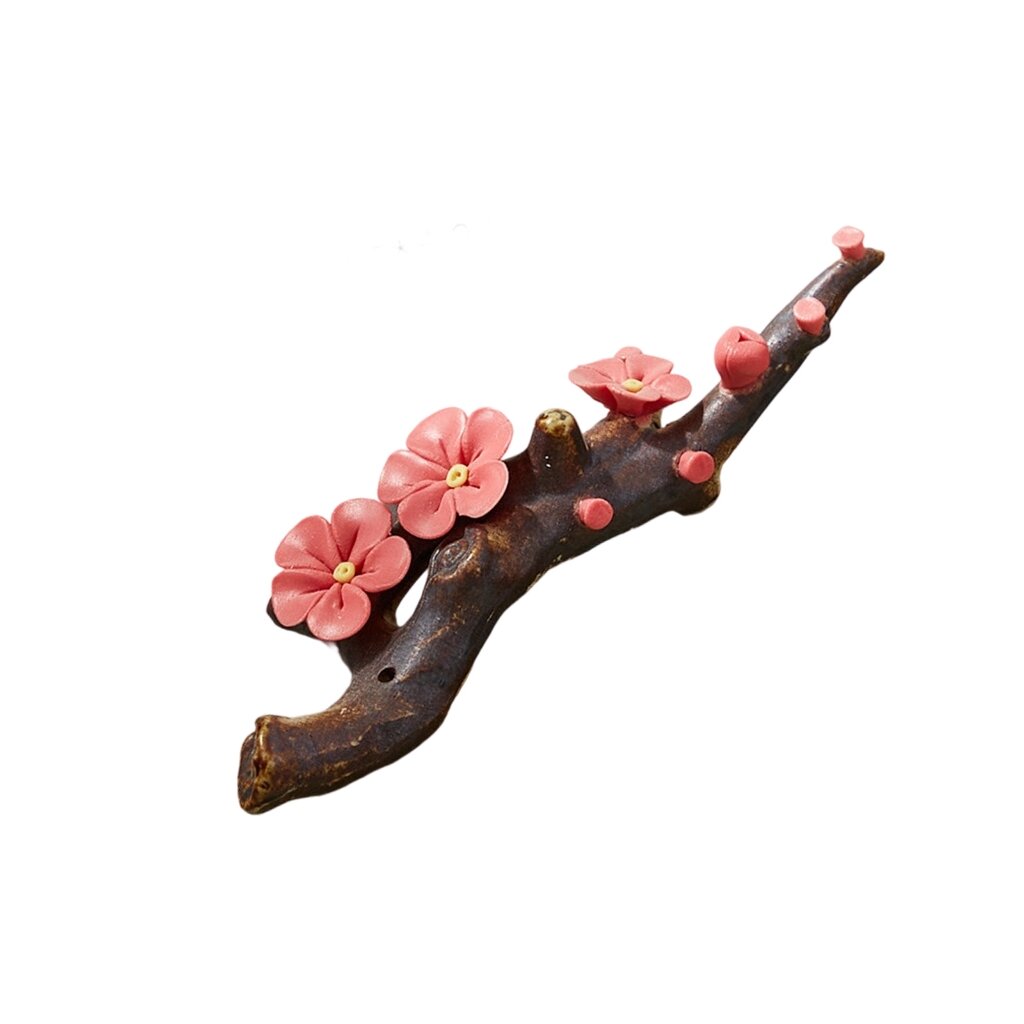 Держатель ручки Magnolia brush pen Holder Plum blossom Pen Holder Lotus Ceramic Pen Holder-Красный Держатель Ручки Plum Blossom