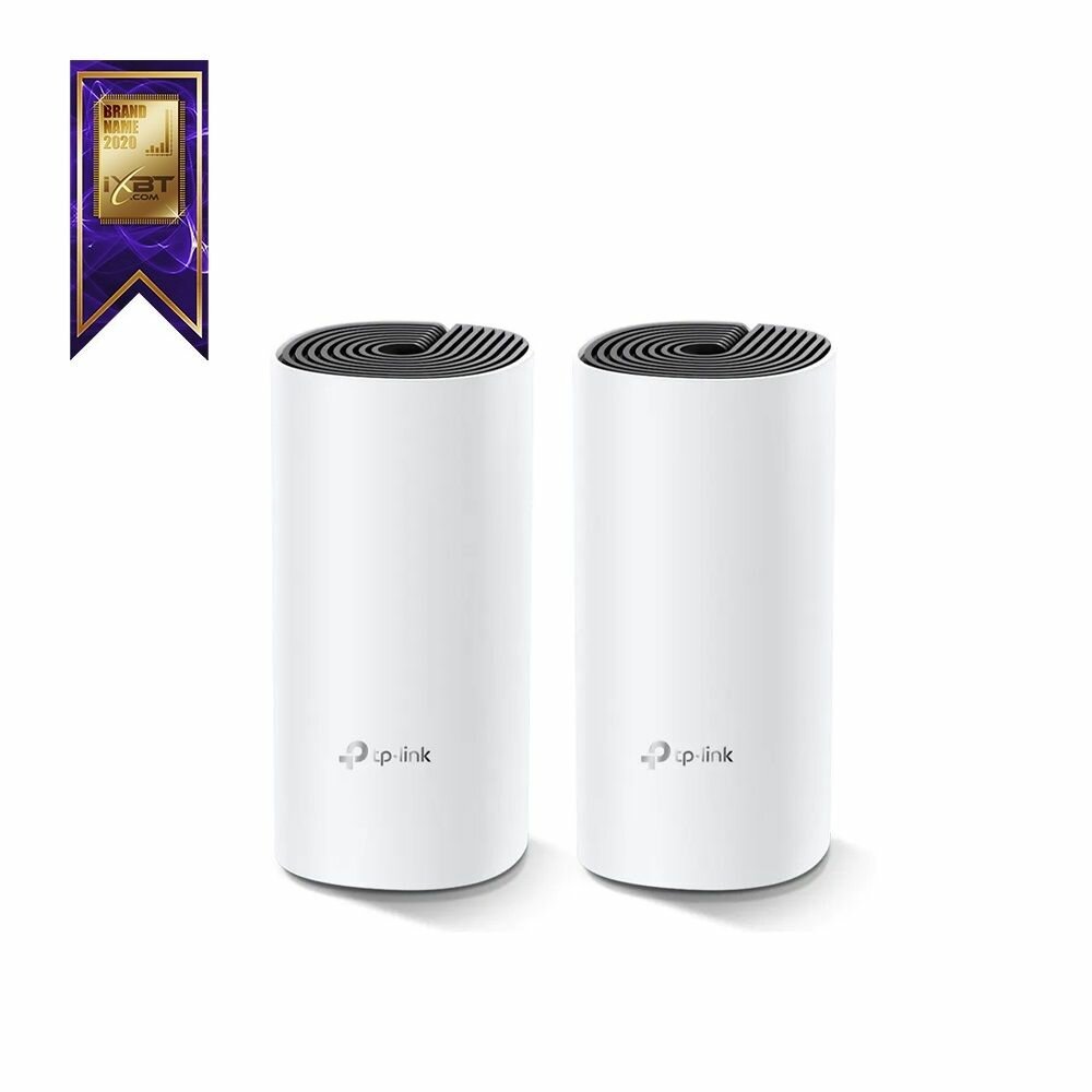 Mesh-Система TP-Link Deco P9(2-pack) гибридная, Wi-Fi AC1200 + Powerline AV1000, 2xRJ45 1Гбит/с, двухдиапазонная (комплект из 2шт)