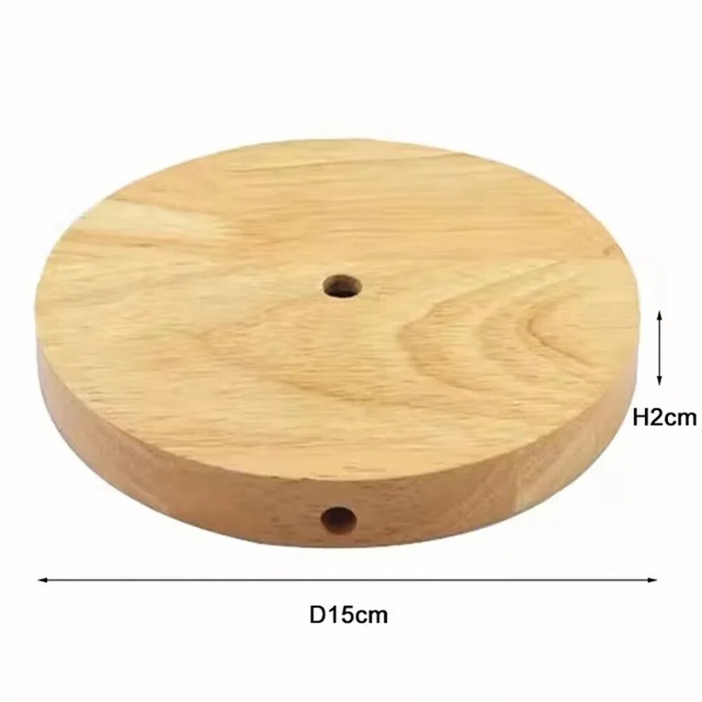 Деревянная база для лампы Round 15cm