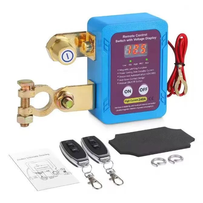 Кнопка на приборной панели выключатель массы 240А 12В для автомобиля