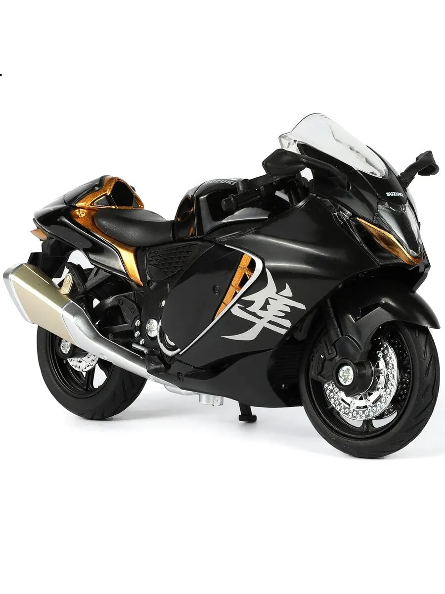 Модель мотоцикла Suzuki GSX-1000R 1:18, черная,