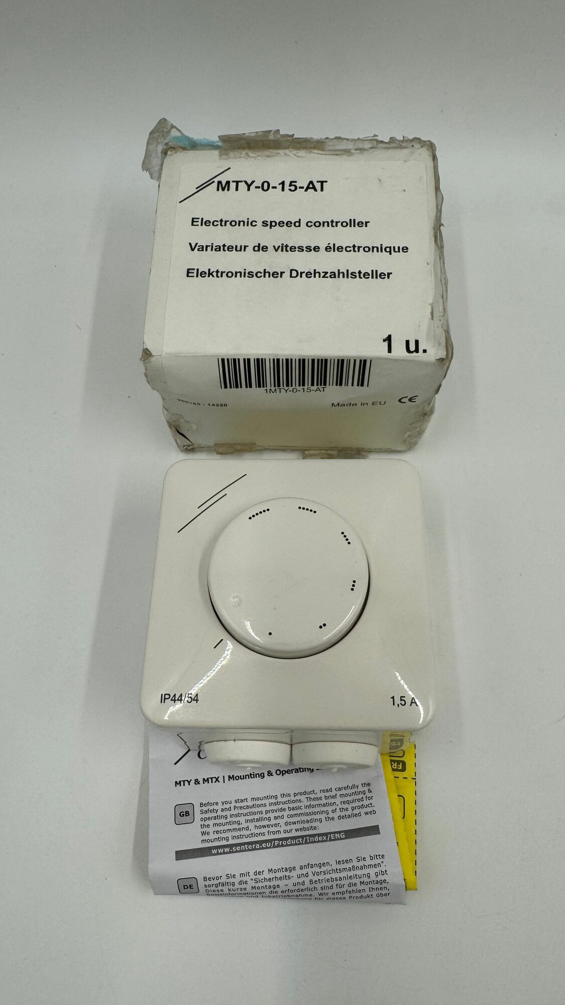 Регулятор скорости Sentera Controls MTY-0-15-AT