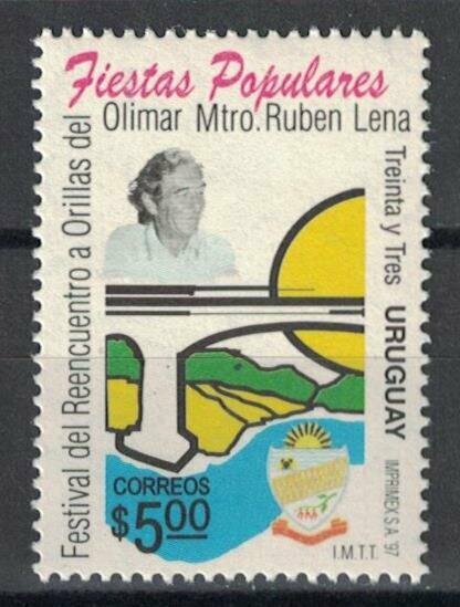 Почтовые марки Уругвай 1997г. "Фестивали" Танцы MNH