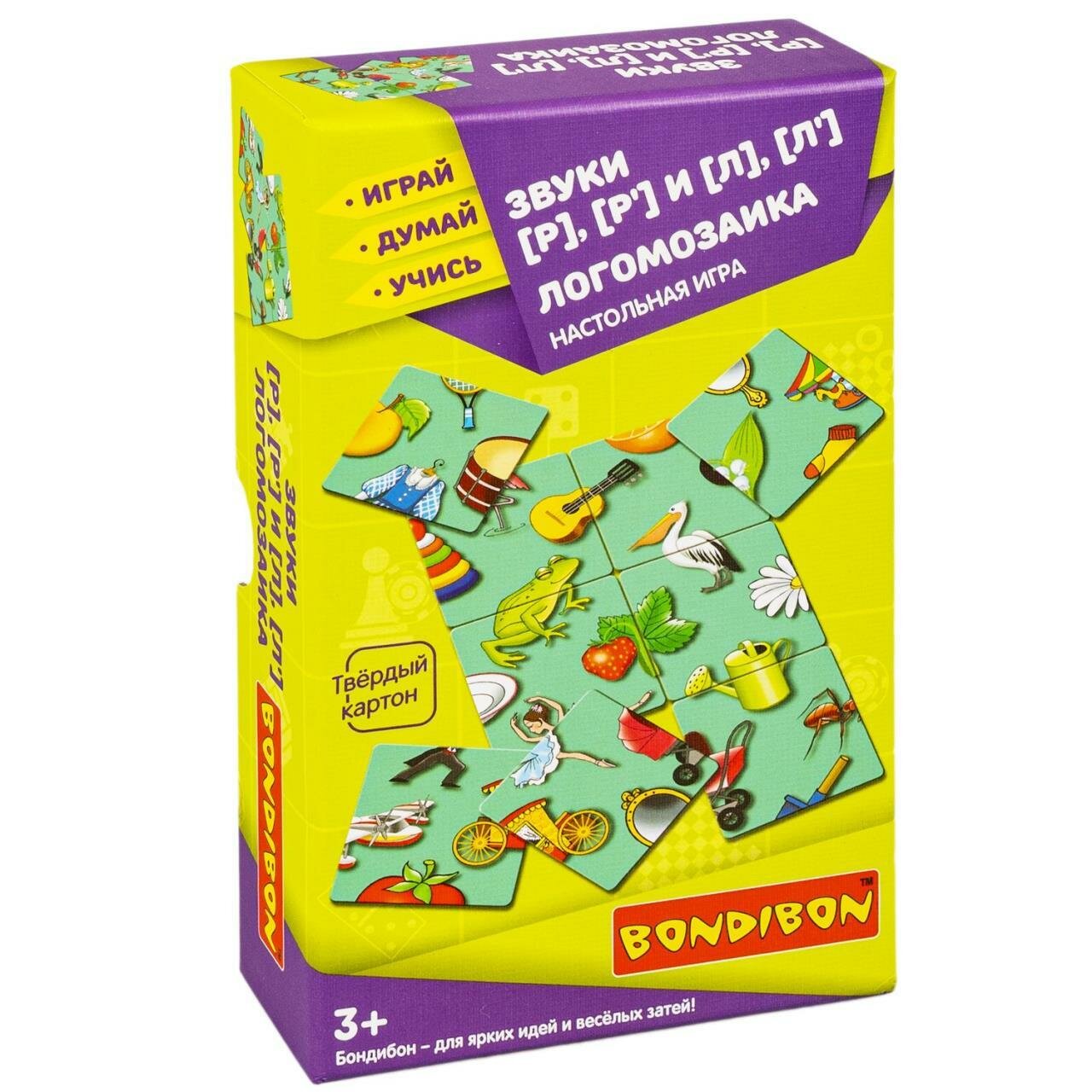 Настольная игра "логомозаика. Звуки (Р), (Р') и (Л), (Л')" Играй Думай Учись Bondib
