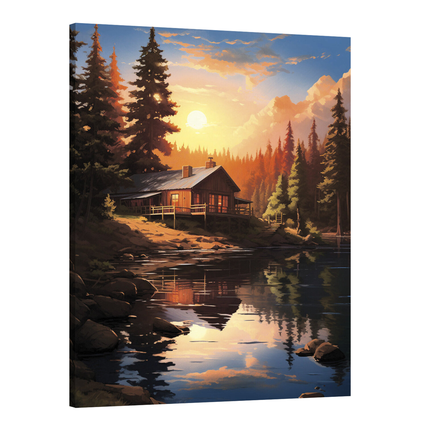 Интерьерная картина 50х70 "Летний покой"