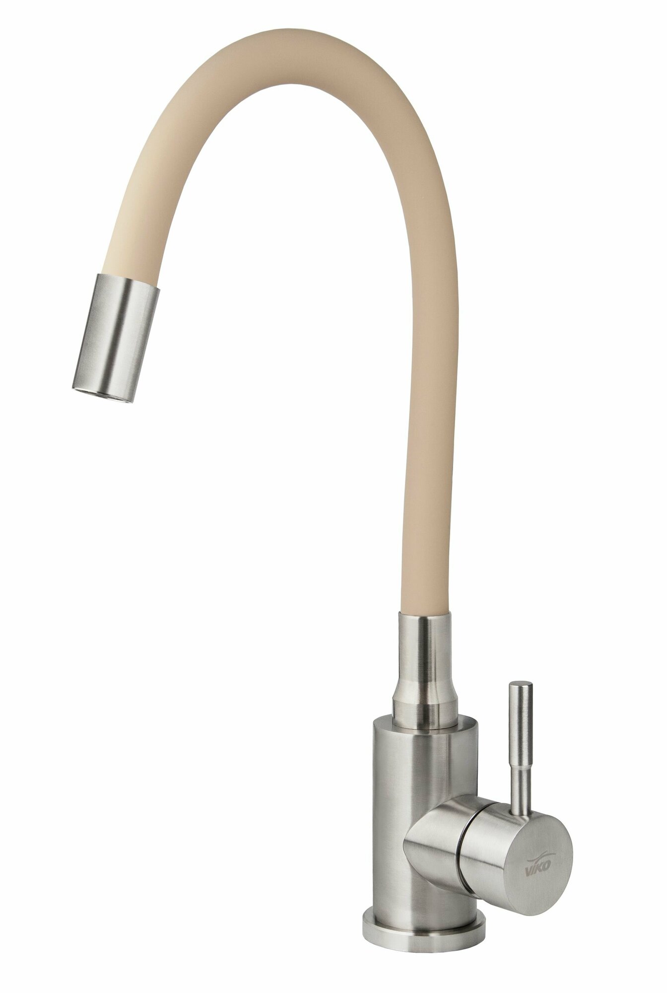 Смеситель для кухни VIKO V-4438 бежевый/серебро
