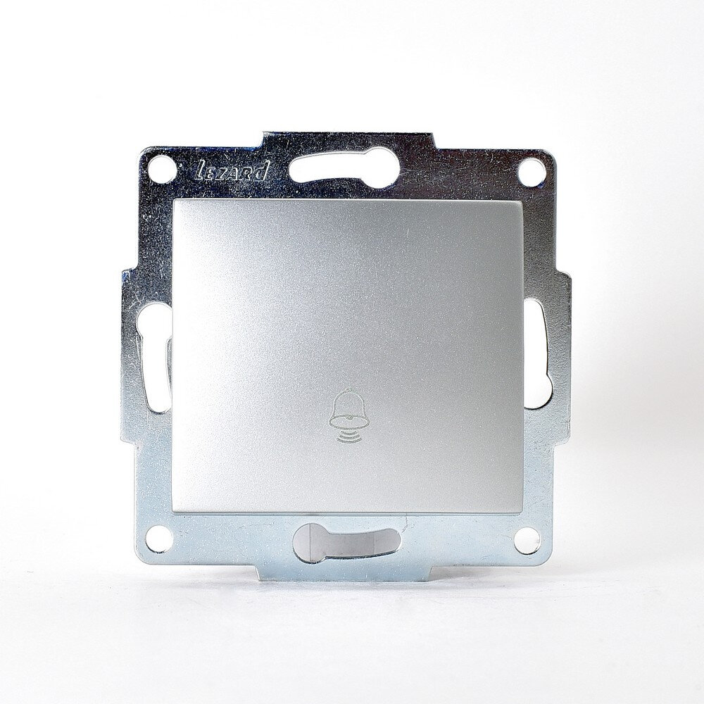 Кнопка звонка Lezard KARINA матовое серебро 707-4388-103