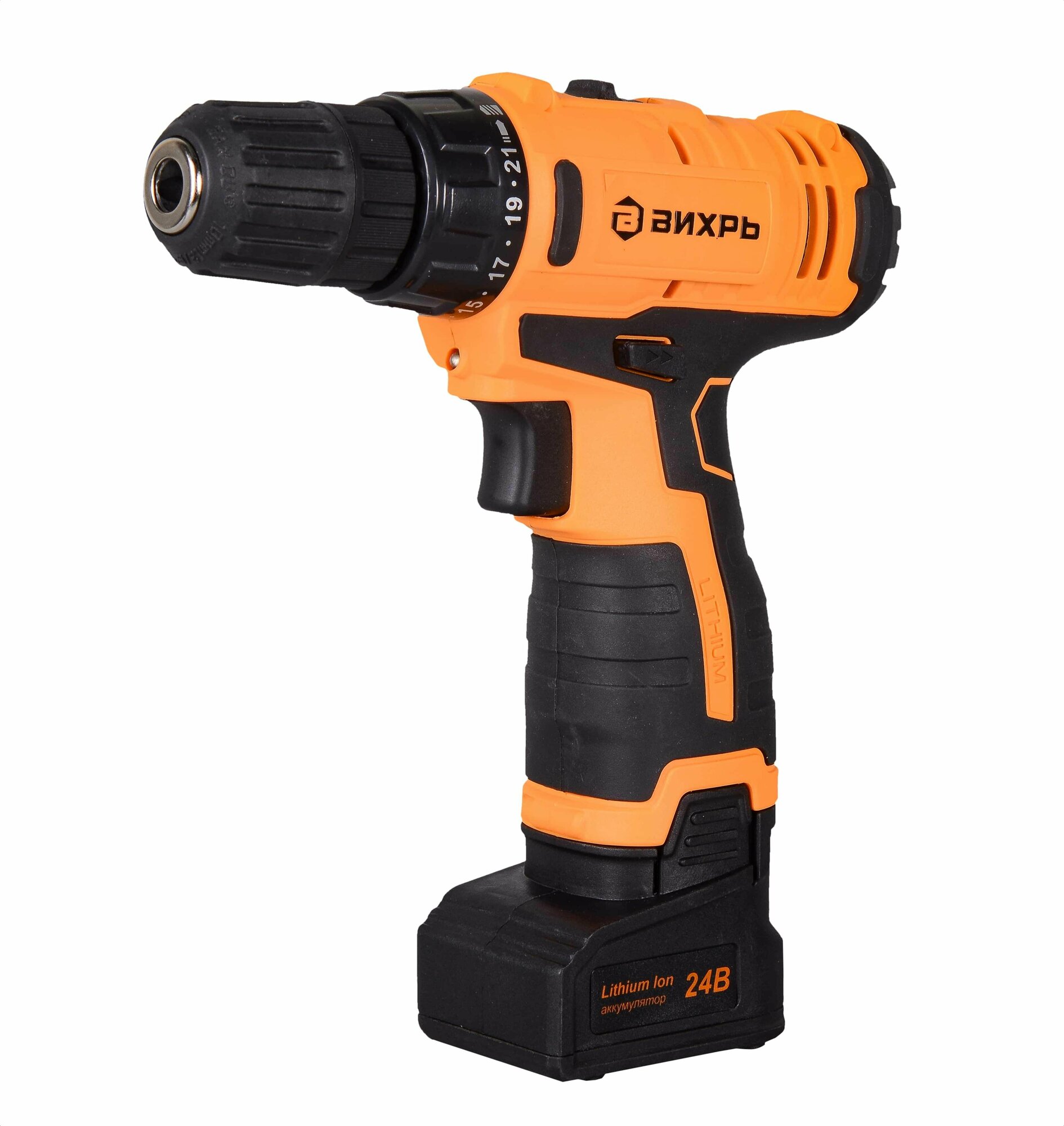 Шуруповерт вихрь ДА-24Л-2К, 2 скорости, 55Нм, Li-Ion, 2Ач, 2шт, кейс