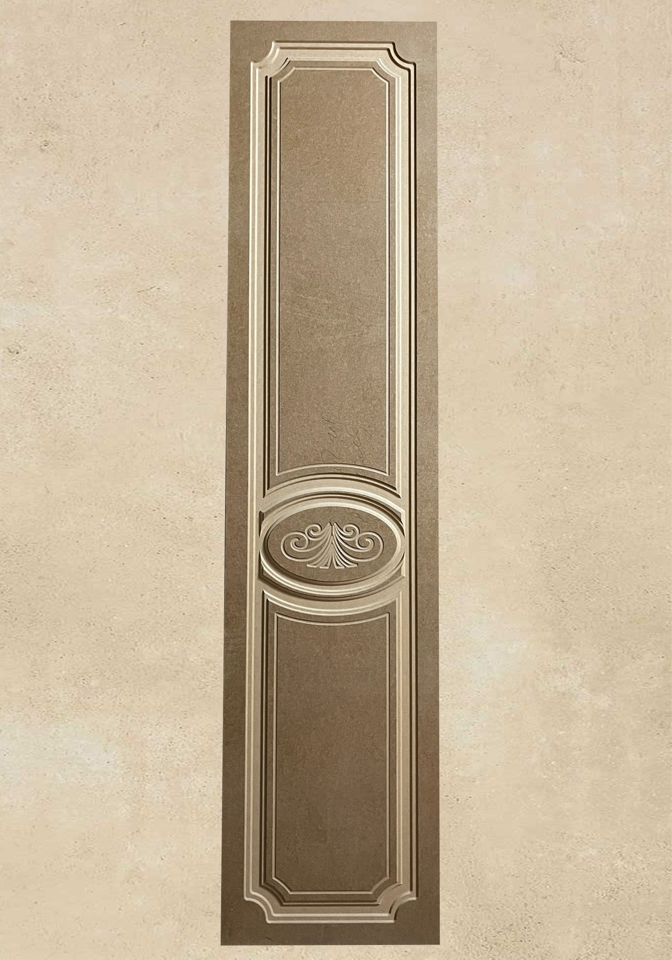 Дверца Surafasad, МДФ, 214 см x 49 см, классический стиль, бесцветная, под покраску