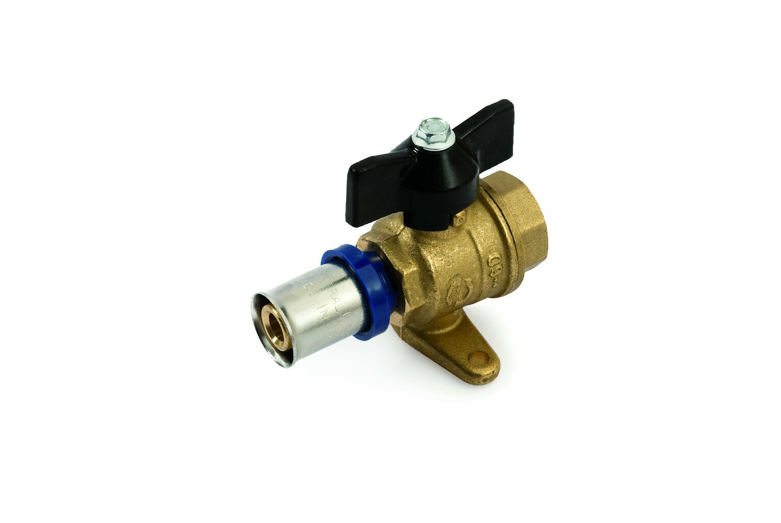 Шаровой кран GF пресс с креплением 16х1/2" внутренняя резьба