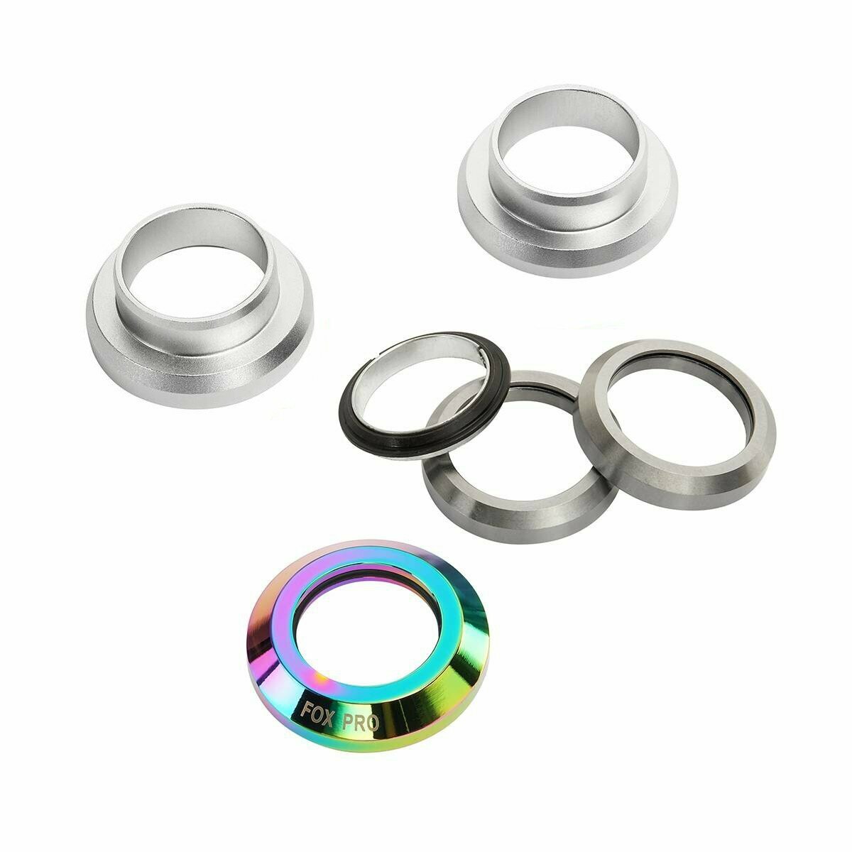 Рулевая для самоката безрезьбовая Fox Pro "Fox", Standart 1 1/8 - Rainbow