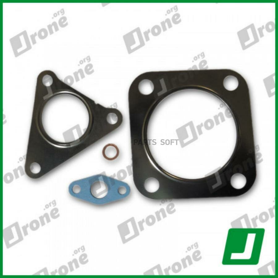 Прокладка турбокомпрессора (комплект 4 шт, треугольная с вырезом) FORD Transit 2,2 06- Евро 4 FWD JRONE 2090505507M | цена за 1 шт