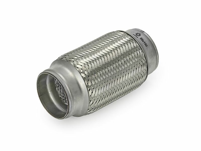 Виброкомпенсатор (Гофра) глушителя 55х150 / Гофра трехслойная выхлопной трубы 55x150