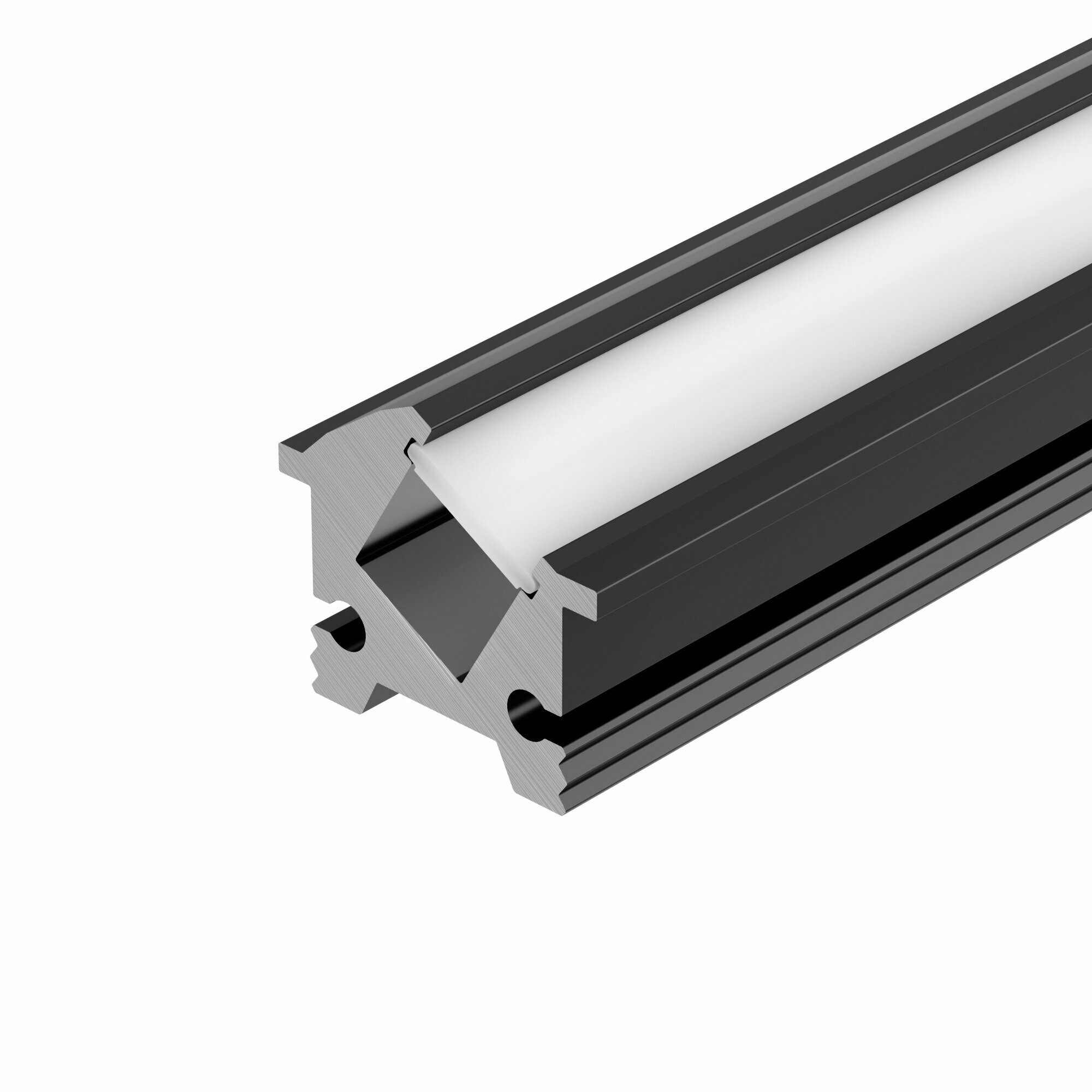 Профиль для светодиодной ленты Arlight Профиль SL-BEVEL-H12-F13-2000 ANOD BLACK (Arlight, Алюминий), 2м