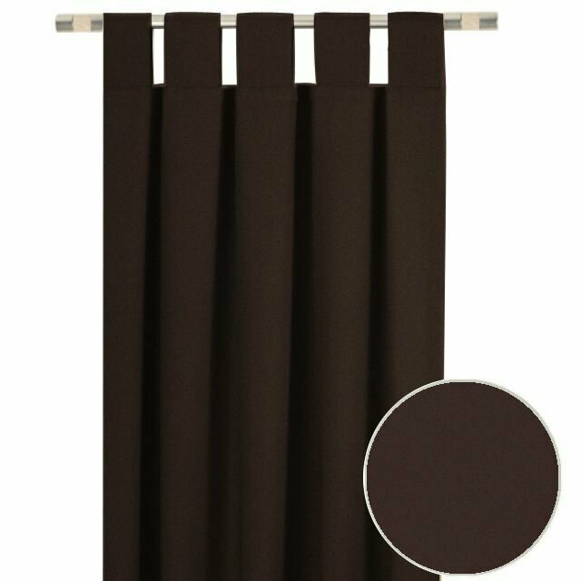 Шторы для примерочных кабин блэкаут на петлях - 1 штора ПЕ-11 (выс.200 см х шир. 150 см) Цвет коричневые