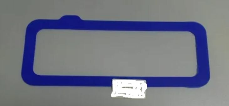 Прокладка боковой крышки (синий силикон) /Триал