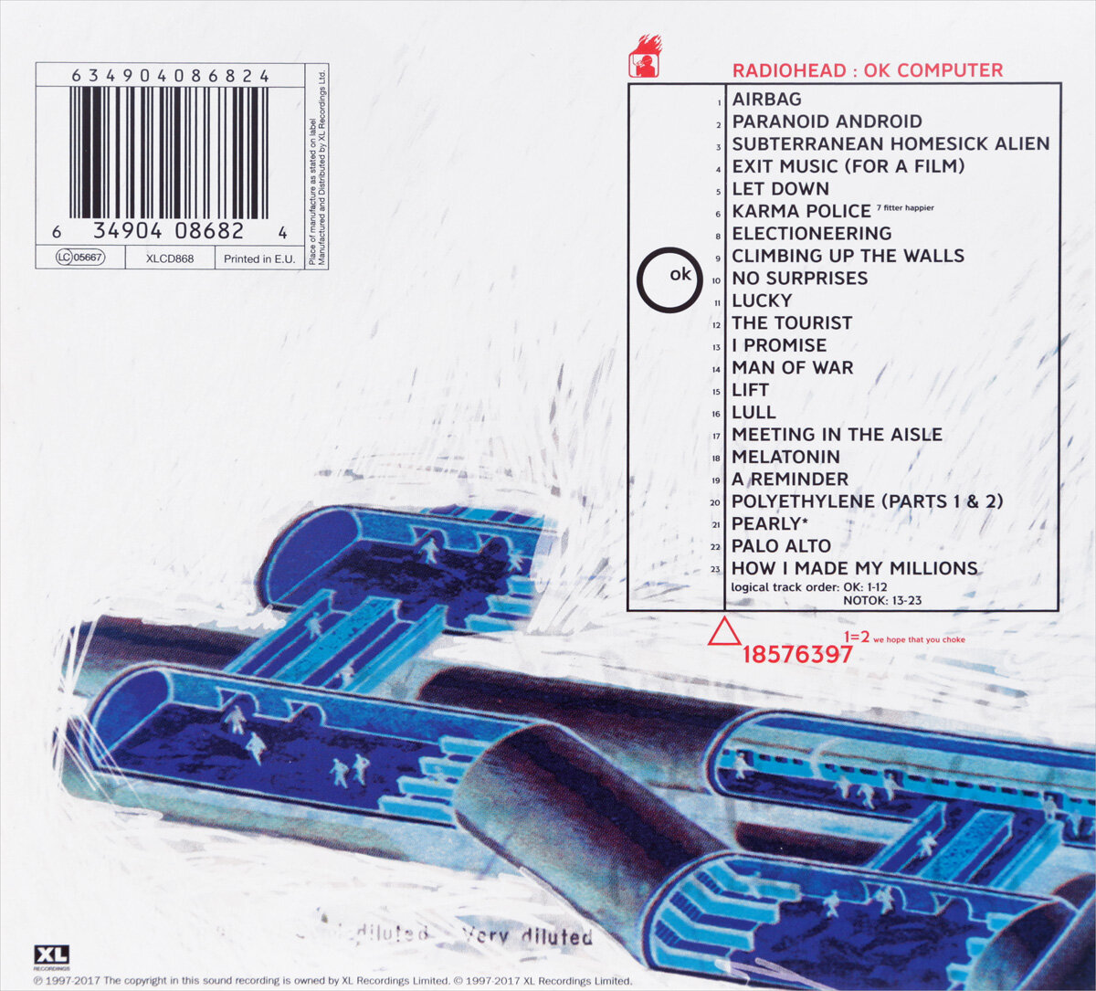 Radiohead. OK Computer OKNOTOK 1997-2017 (2CD DigiSleeve) (Компакт-диск) — фото 1