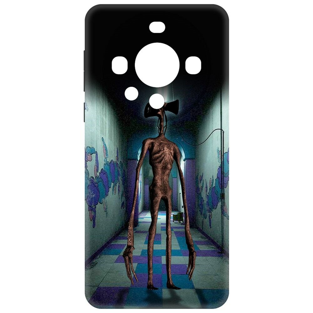 Чехол-накладка Krutoff Soft Case Хаги Ваги - Сиреноголовый для Huawei Mate 60 черный