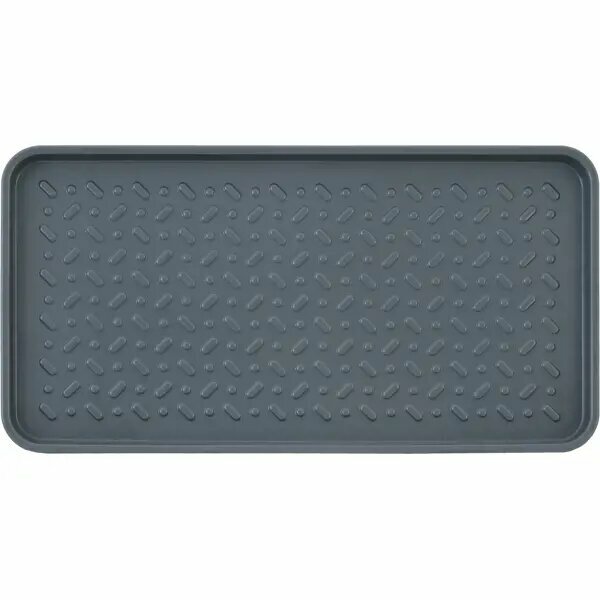 Лоток для обуви 71x37 см полипропилен цвет тёмно-серый