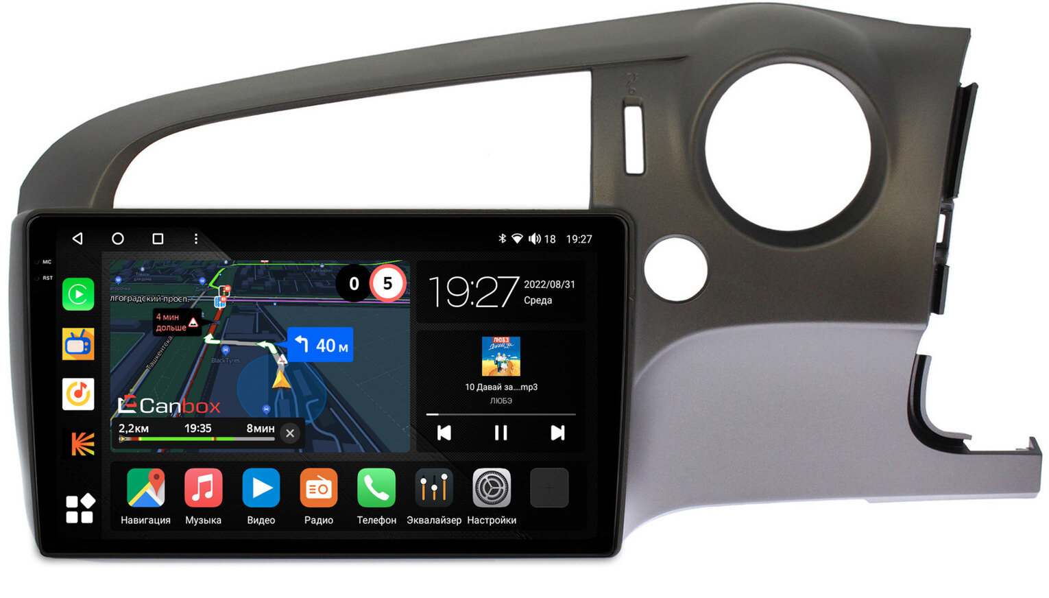 Штатная магнитола Canbox M-Line 2K 4178-10-1118 для Honda Stream 2 2006-2014 на Android 10 (4G-SIM, 4/64, DSP, QLed)