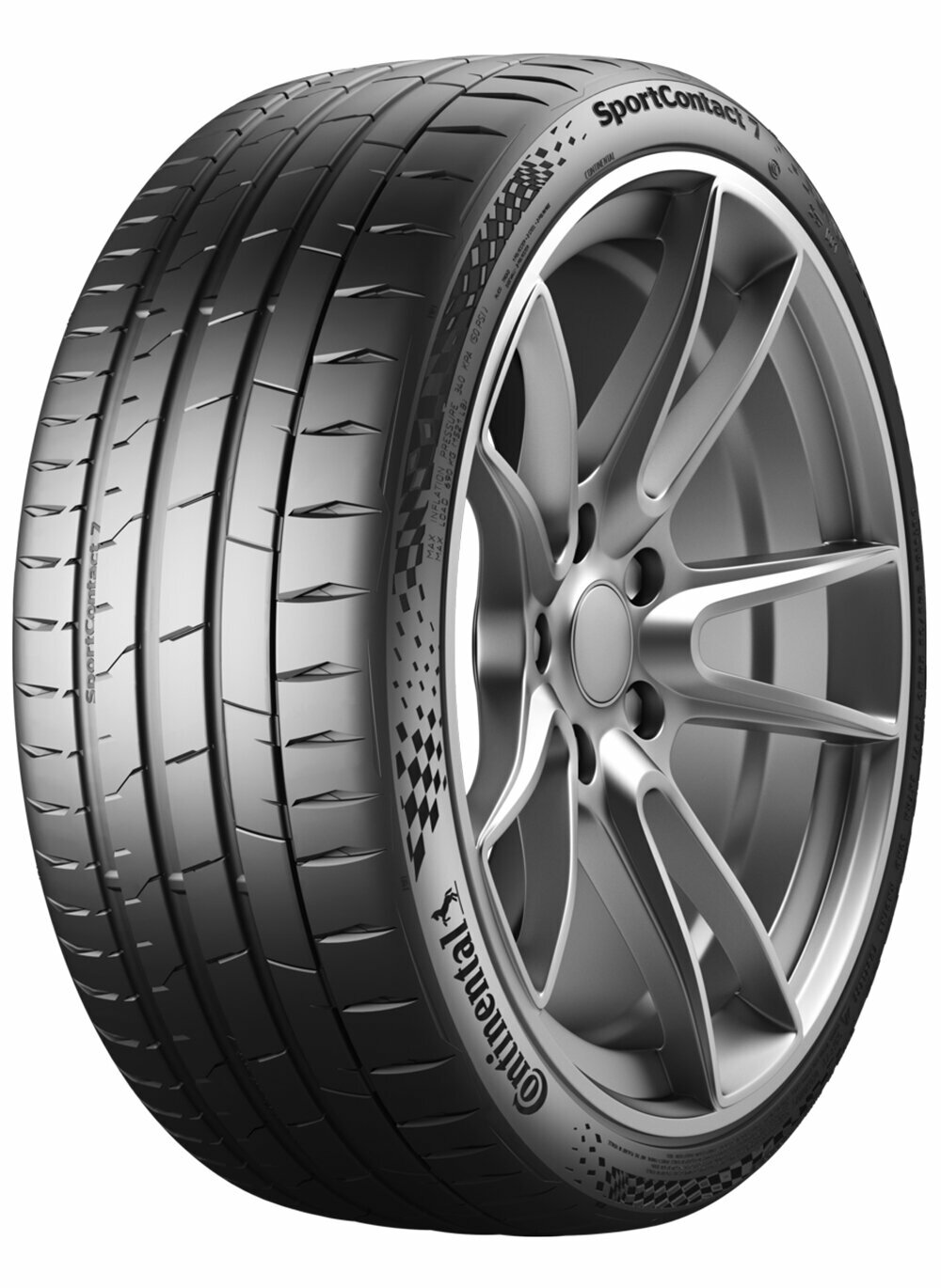 Шины легковые летние 285/40R22 Continental ContiSportContact 7, индекс нагрузки 110, индекс скорости Y