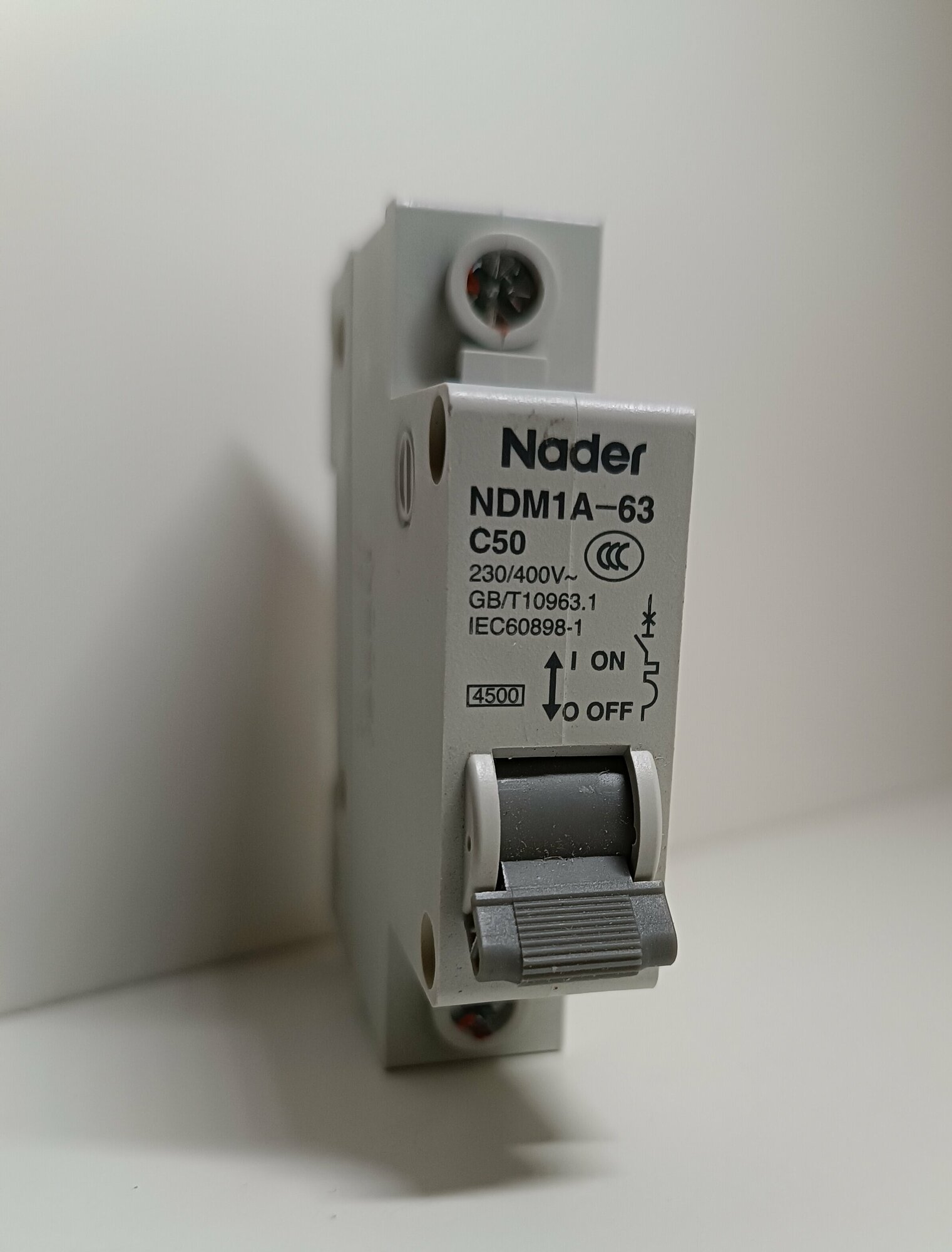 Автоматический выключатель Nader 1P 50А 4.5кА