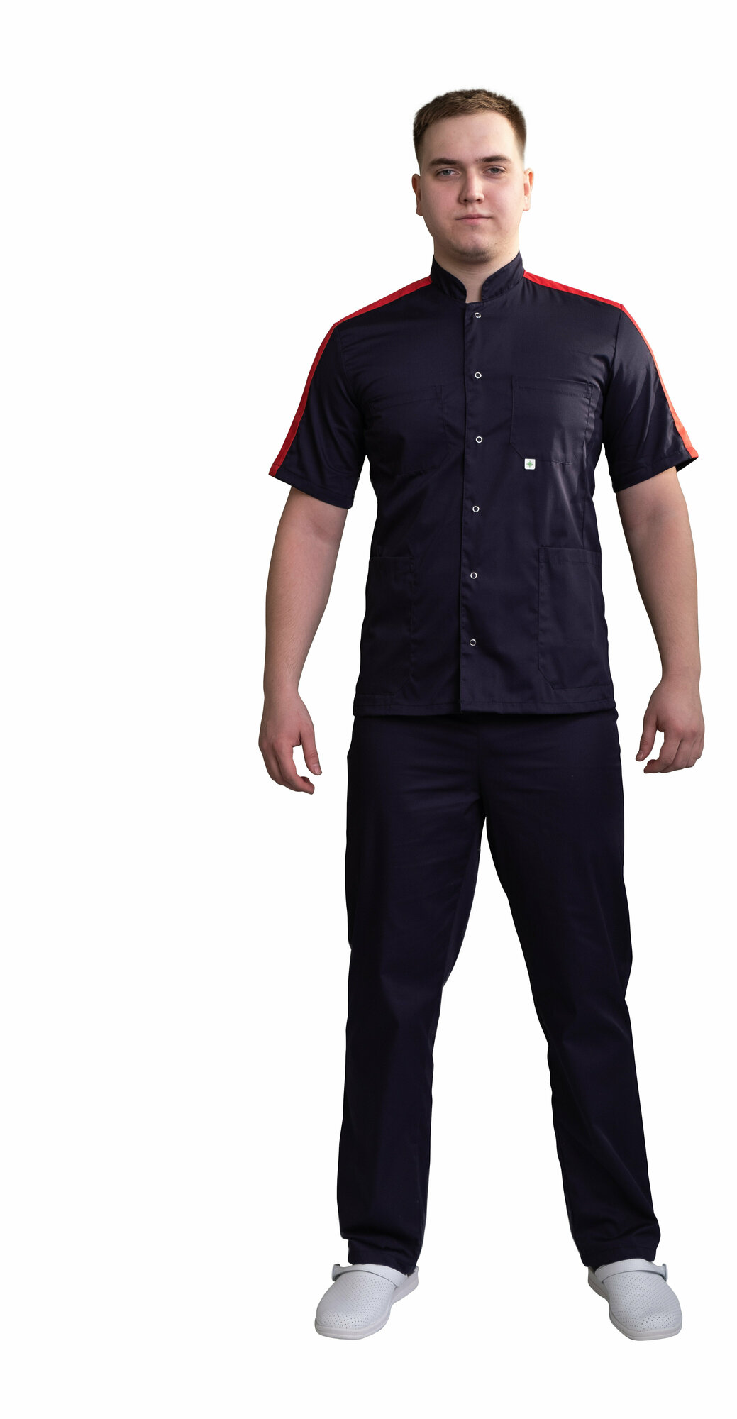 Костюм медицинский Интерн, сине-красный, 48-50/158-164
